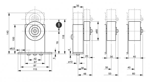 Spann-Box® tamaño 1 tipo SR-L / Murtfeldt - Alto rendimiento en plásticos.